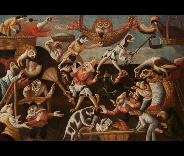 The Master of the Fertility of the Egg | Scène grotesque avec animaux ...