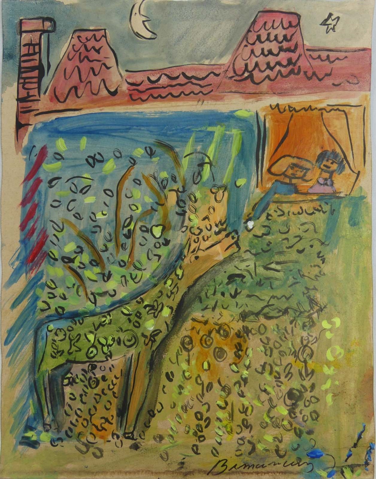 Ludwig Bemelmans | SKETCH FOR MADELINE | MutualArt