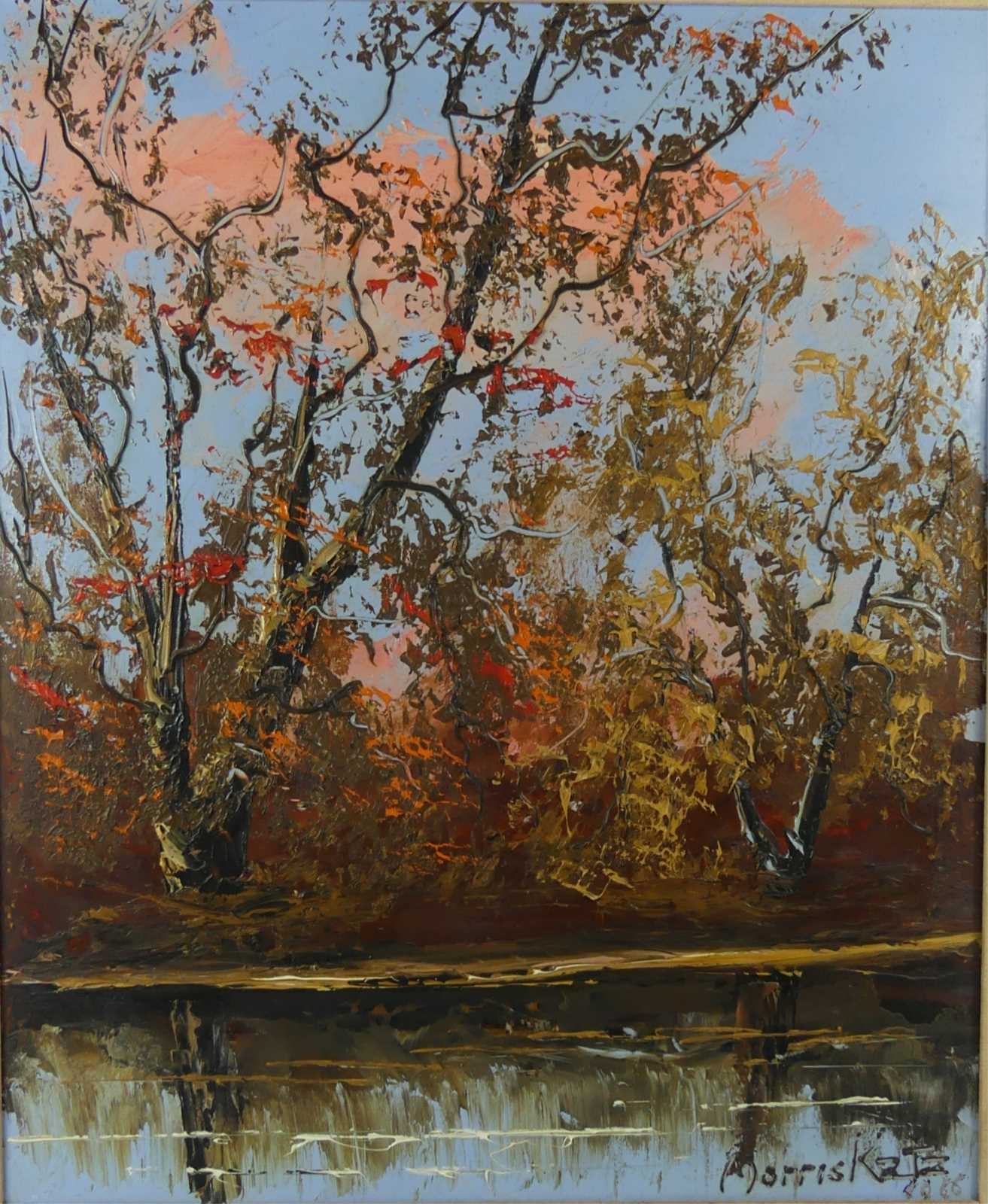 Morris Katz | MORRIS KATZ OIL PAINTING ON MASONITE | MutualArt