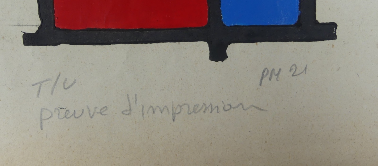 Piet Mondrian | Style of Piet Mondrian gouache painting on paper (1921 ...