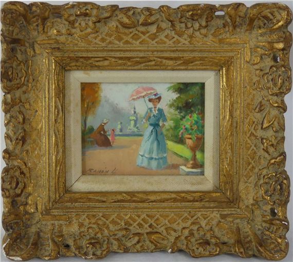 Luis Ramon | LUIS RAMON OIL PAINTING ON BOARD | MutualArt