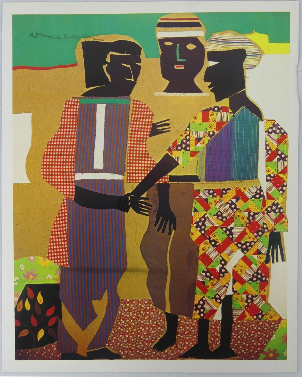 Romare Bearden | The Blue Bird (Circa 1968) | MutualArt