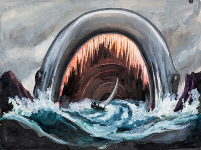 Walt Disney Studios | Pinocchio Monstro Escape Scene Storyboard (Walt ...