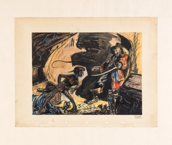 David S. Hall | Peter Pan Early Peter Pan and Captain Hook Concept ...