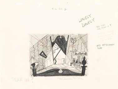 Maurice Noble | Boyhood Daze Layout Drawing by Maurice Noble (Warner ...