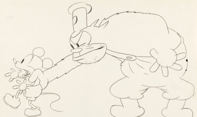 Ub Iwerks | Ub Iwerks Steamboat Willie RARE Mickey Mouse and Peg Leg ...
