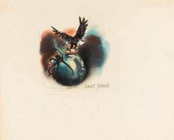 Marc Davis | Victory Through Air Power Eagle and Octopus Pastel Concept ...