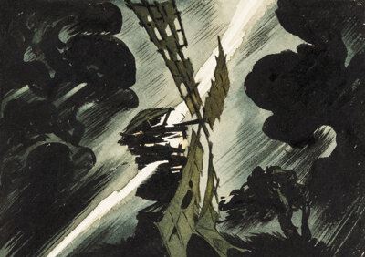 Gustaf Tenggren | The Old Mill Concept/Color Key Painting by Gustaf ...