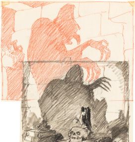 Joe Grant | Snow White and the Seven Dwarfs Old Hag Trimmed Layout by ...