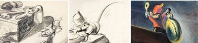 Don DaGradi | Dumbo Trio of Original Storyboards Featuring Timothy Q ...