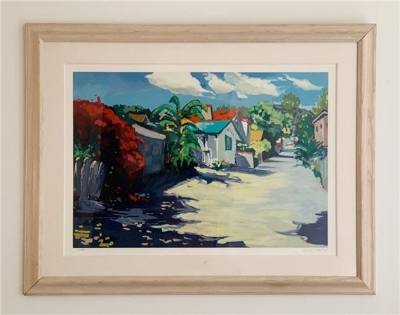 Maria Bertran | LAGUNA BACK ALLEY Serigraph by Maria Bertran, Hand ...