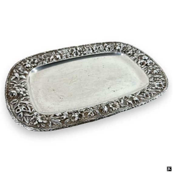 Sterling | Kirk Sterling Repousse Tray | MutualArt