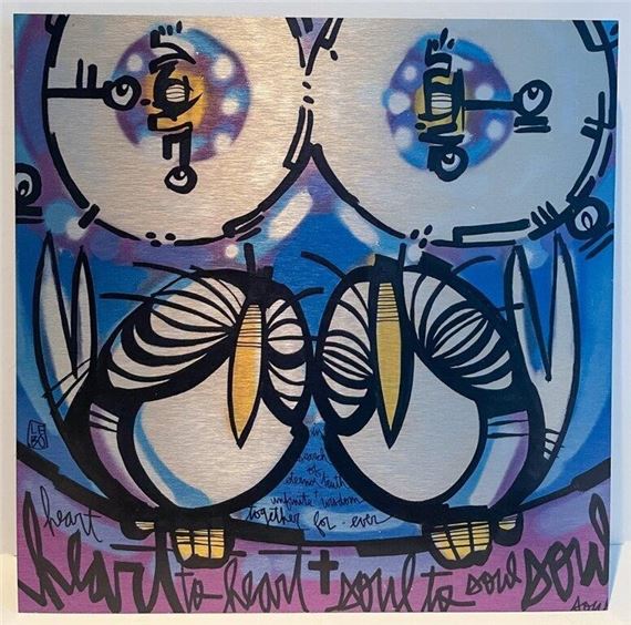 David Lebo LeBatard | LEBO HEART TO HEART BRUSHED ALUMINUM ART BOND ...