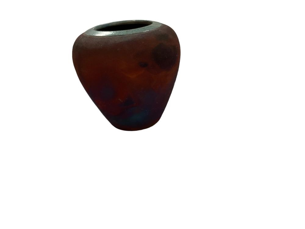 Lexie Mitchell | Raku Vase by Lexie Mitchell | MutualArt