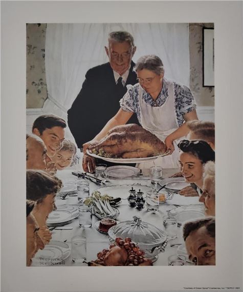 Norman Rockwell | Norman Rockwell Freedom From Want, 1983 (1983 ...