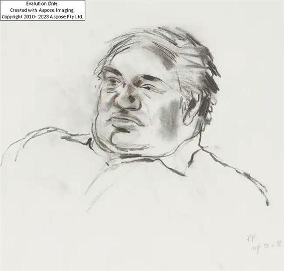 William Packer | British b.1940 - Portrait of Sir Eduardo Paolozzi ...