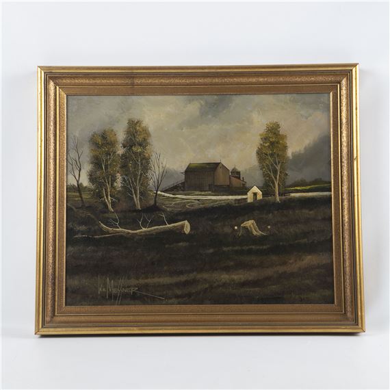 William E. Messner | Farm Landscape Painting | MutualArt
