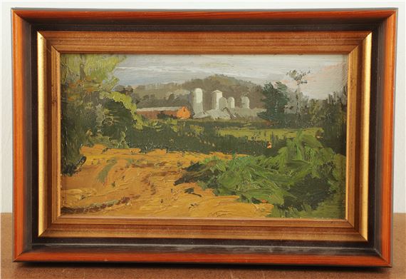 Harry Orlyk | Farm Landscape Painting (1986) | MutualArt