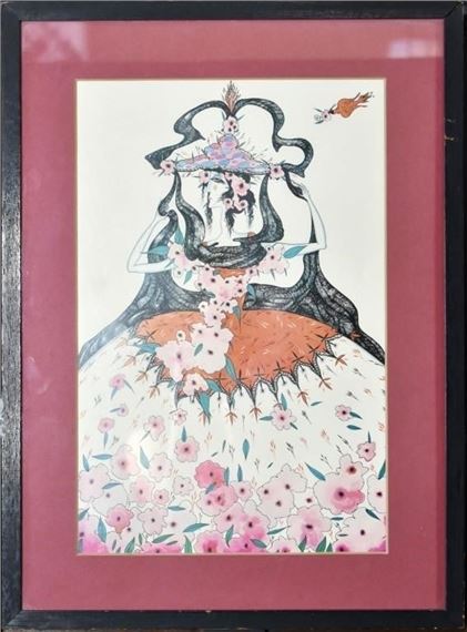 Toller Cranston | TOLLER CRANSTON FLORAL WOMAN REPRODUCTION PRINT ...