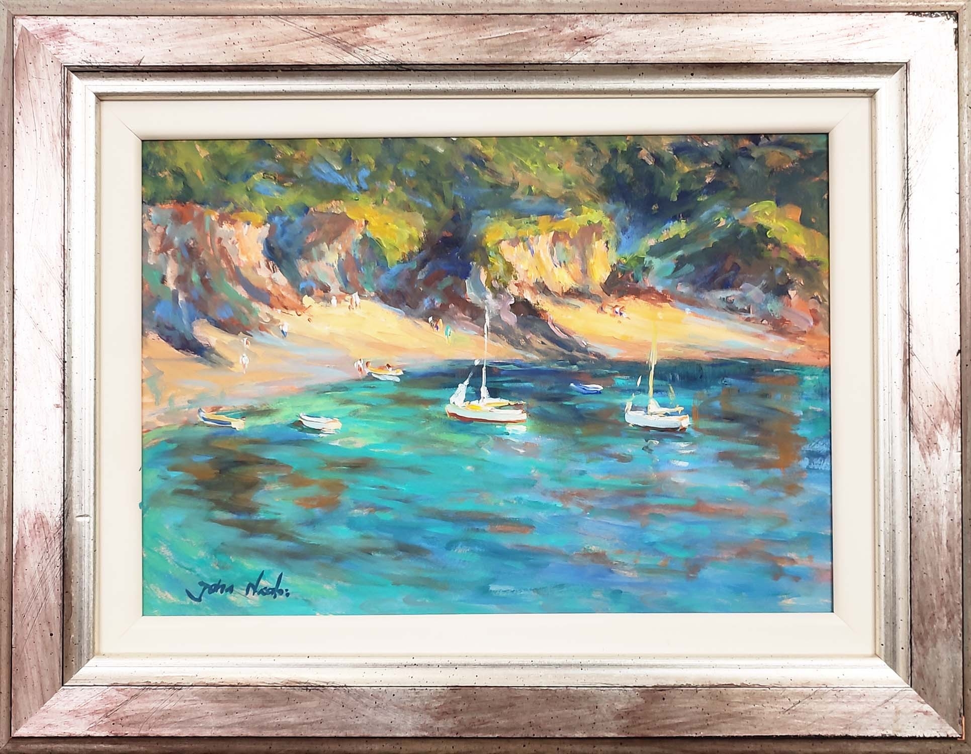 John Neale | Cove with Yachts - Salcombe | MutualArt