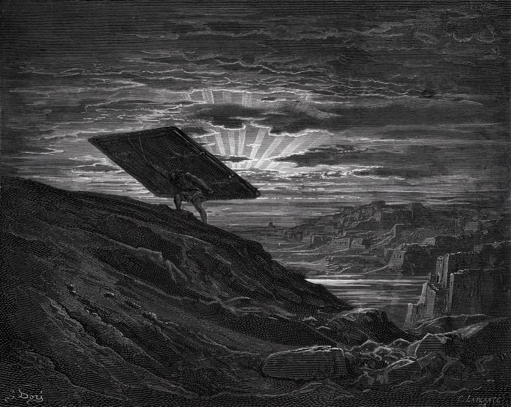 Gustave Doré | Samson carrying away the Gates of Gaza (From Dore's ...