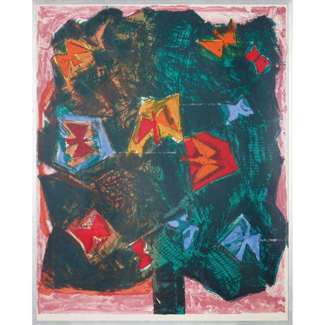 Michael Rothenstein | GREEN TREE WITH BIRDS | MutualArt
