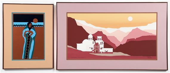 Anke van Dun | Pair of Anke van Dun Signed Serigraphs (1982) | MutualArt