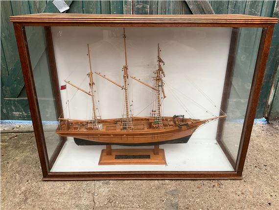 John Stephens | A cased model of Rhoda Mary, originally built by John ...