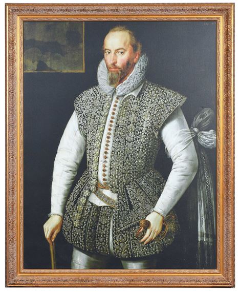 Sir William Segar | Portrait of a lady of the Vavasour family, half ...