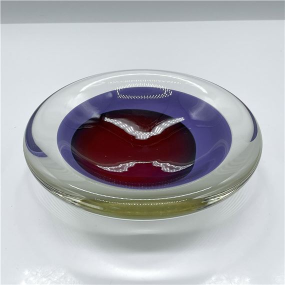 Shaun Weisbach | Beautiful clear glass with purple and red center ...