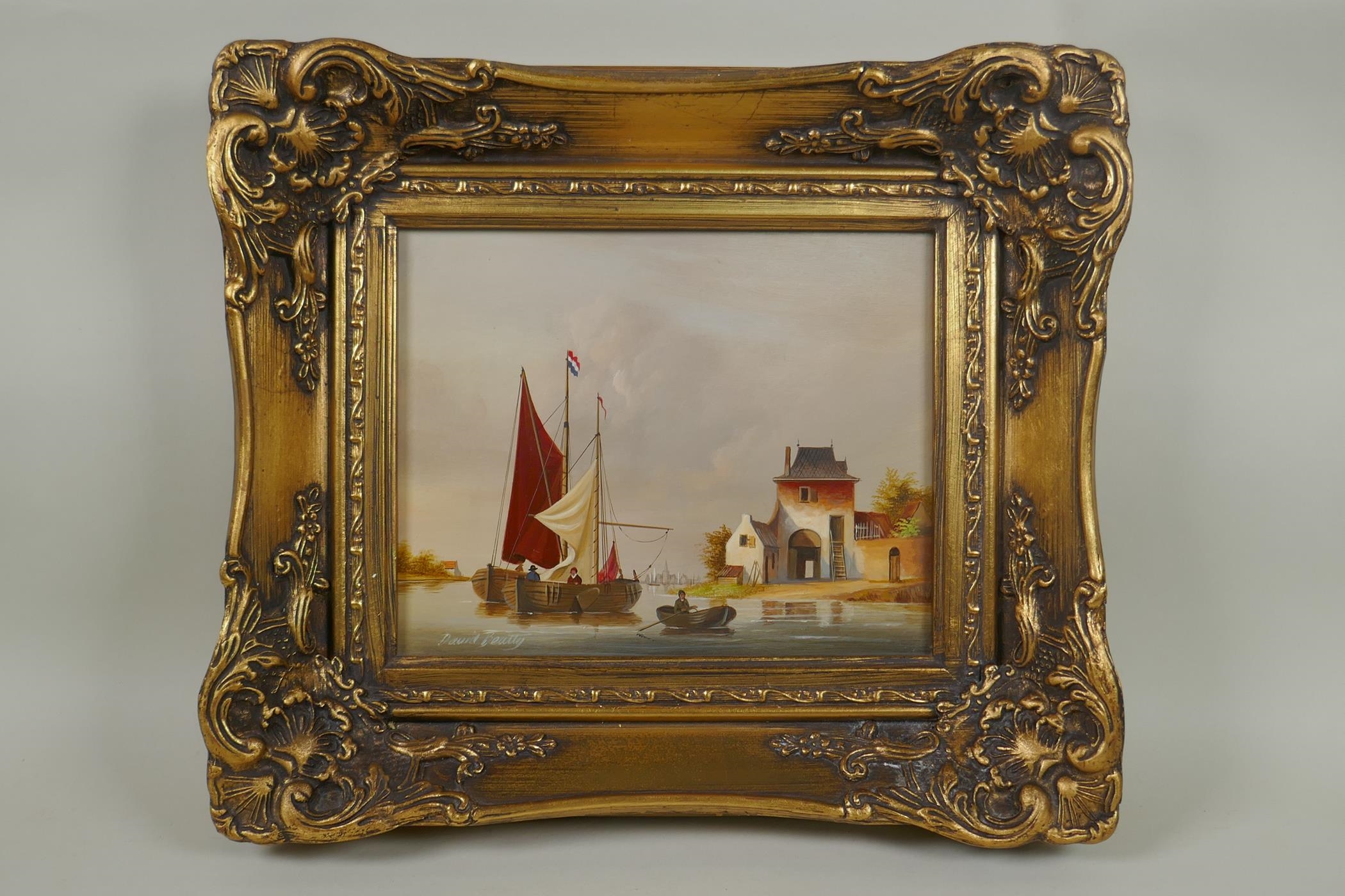 David Beatty | Dutch canal scene | MutualArt