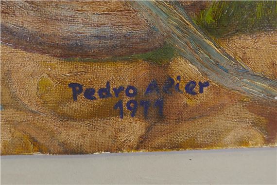 Pedro Alier | abstract with serpents (1971) | MutualArt