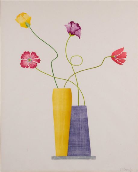 Ed Baynard | Poppies in Two Vases, 1996 (1996) | MutualArt
