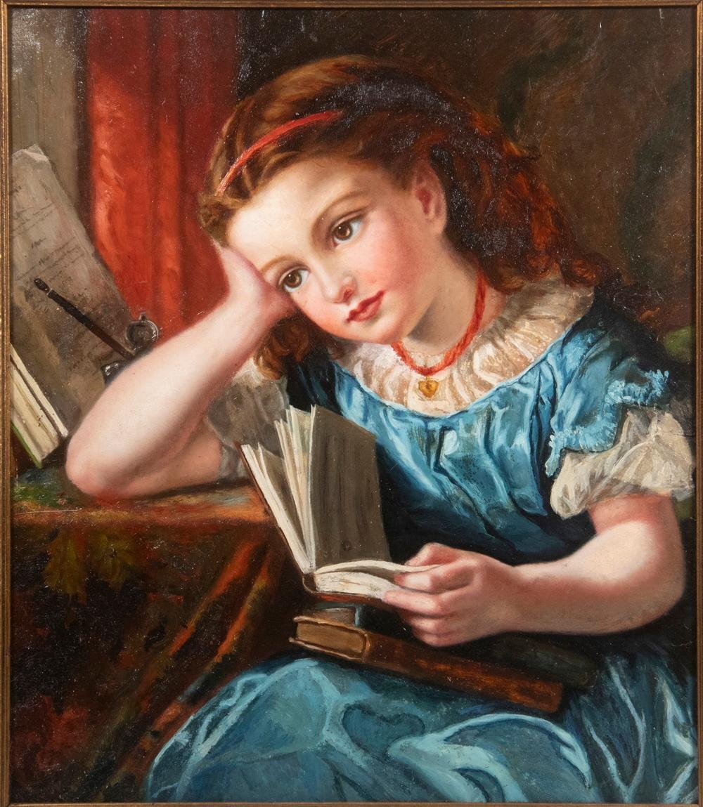 Sophie Anderson | Victorian Portrait of a Very Studious Young Lady ...