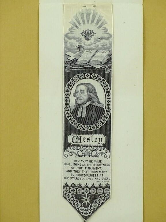 John Wesley | Stevensgraph Bookmark (19) | MutualArt