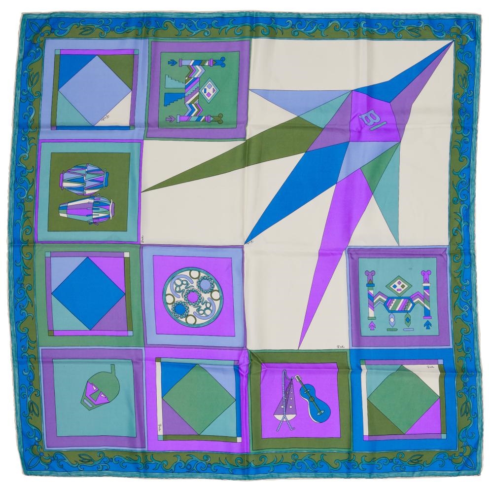 Emilio Pucci | An Emilio Pucci for Braniff International silk twill ...