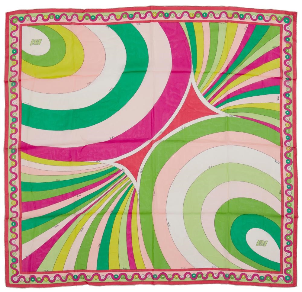 Emilio Pucci | Two Emilio Pucci for Braniff International silk chiffon ...