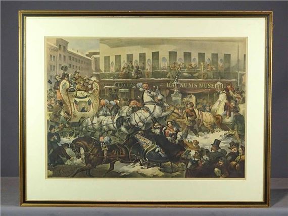 Thomas Benecke | New York City View Print Barnum's Museum | MutualArt