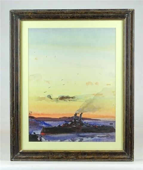 Robert Andrew Parker | Ship Painting by Robert Andrews Parker | MutualArt