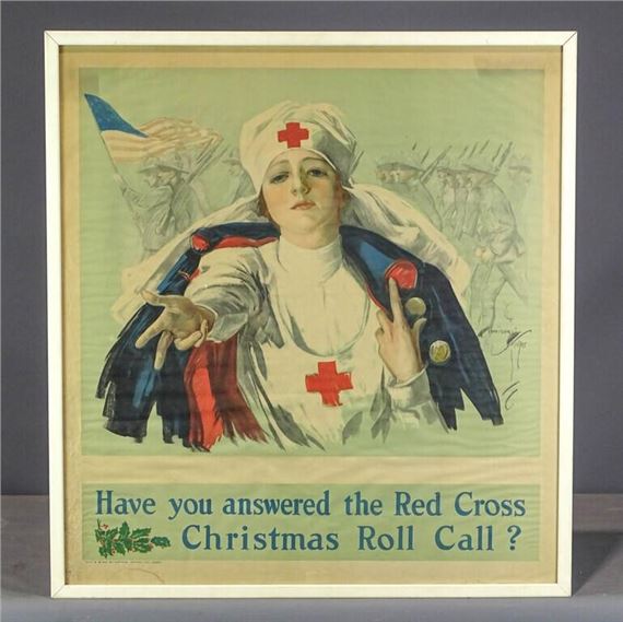 Harrison Fisher | WWI Red Cross Poster (1918) | MutualArt