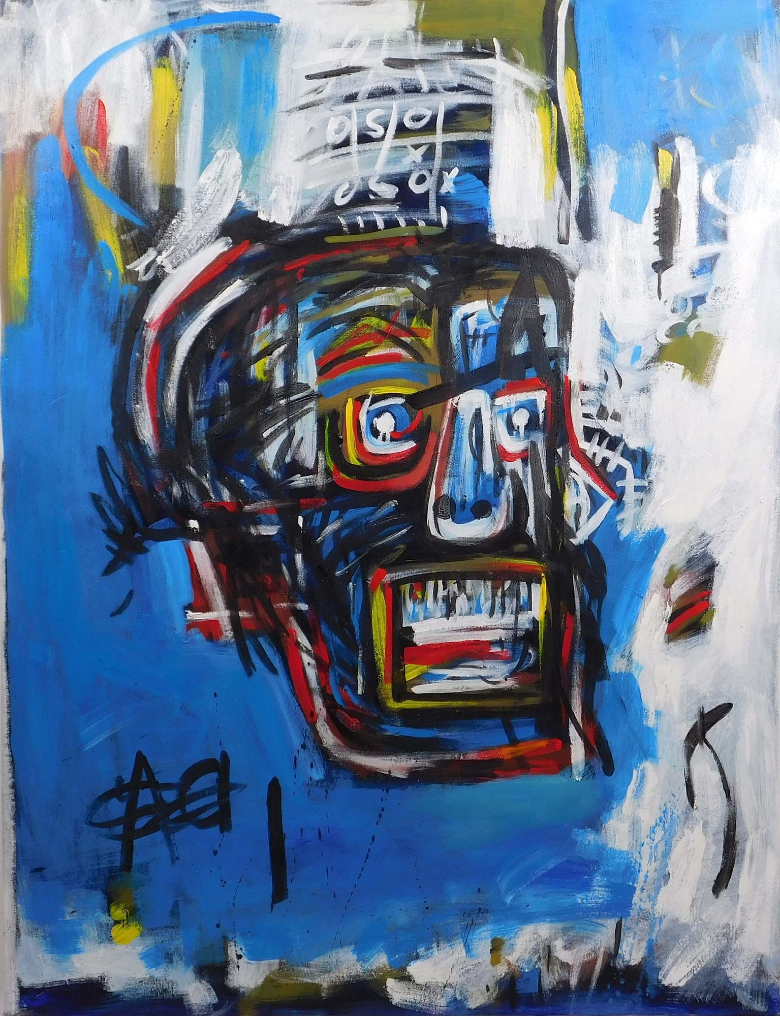 Jean-Michel Basquiat | Untitled (Devil's head) (1987) | MutualArt