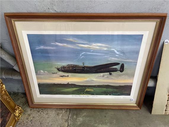 John Larder | SIGNED PRINT - THE BATTLE OF BRITAIN MEMORIAL FLIGHT BY ...