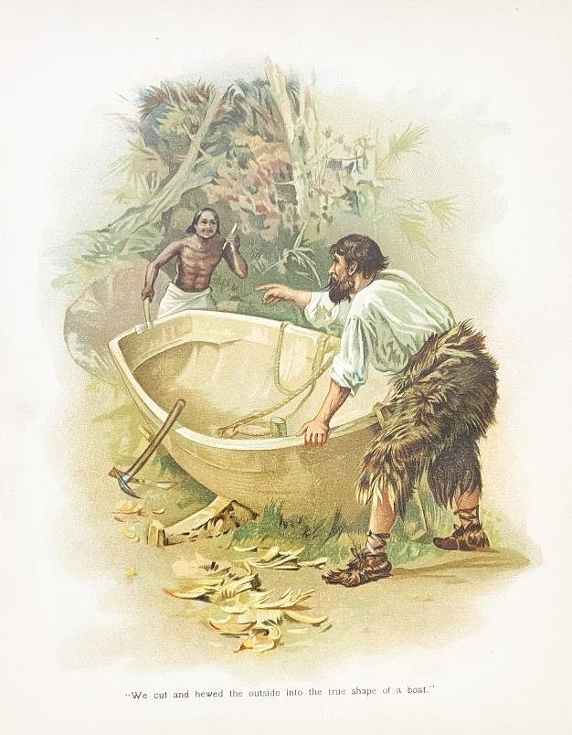 Joseph Finnemore | Antique Print Joseph Finnemore - Robinsone Crusoe ...