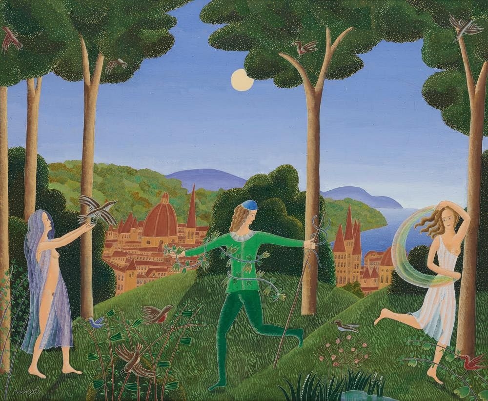 Thomas McKnight | Thomas McKnight - Allegory of Fleeting Time (1980 ...