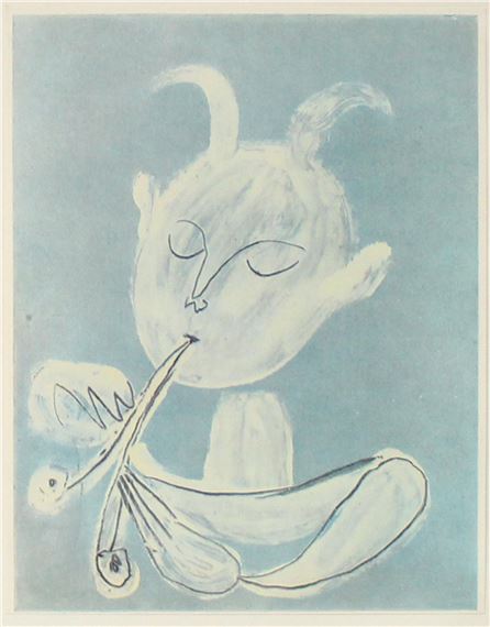 Pablo Picasso | Pablo Picasso - Untitled (Faun with Double Flute (1948 ...