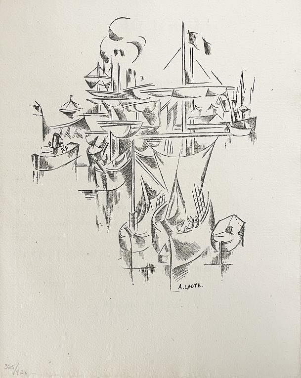 André Lhote | Cubist Harvest Scene (1950) | MutualArt