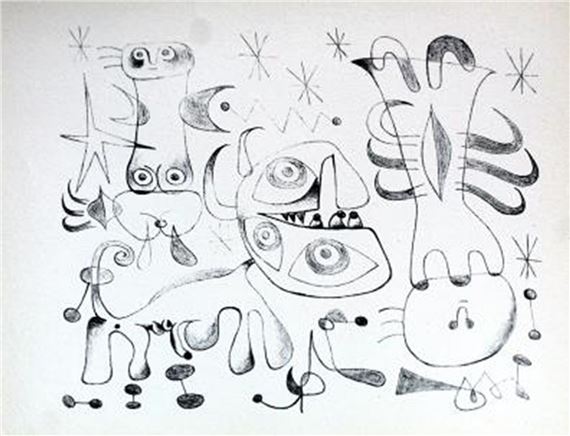Joan Miró | Joan Miro - Lithograph XLII (1947) | MutualArt