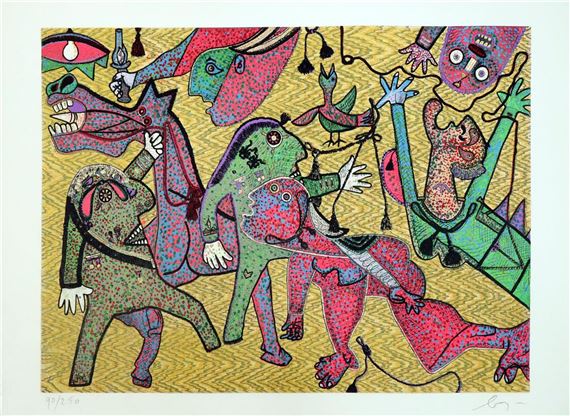Enrico Baj | Enrico Baj - Guernica Detail (1973) | MutualArt