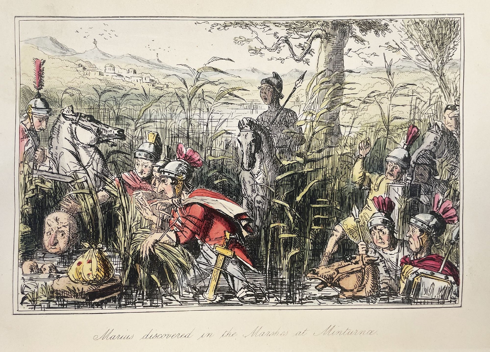John Leech | John Leech - Marius Discovered in the Marshes at Minturnae ...