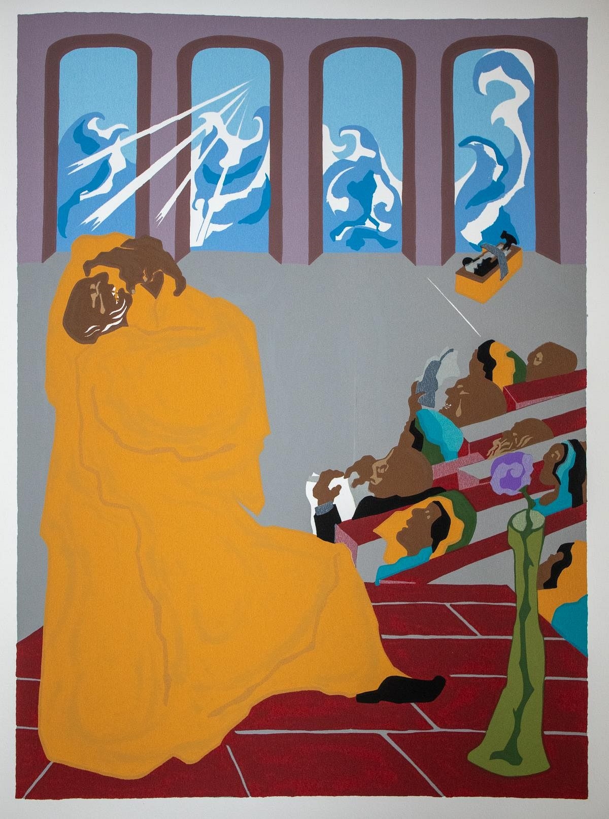 Jacob Lawrence | THE COURTYARD LIBRARY | MutualArt